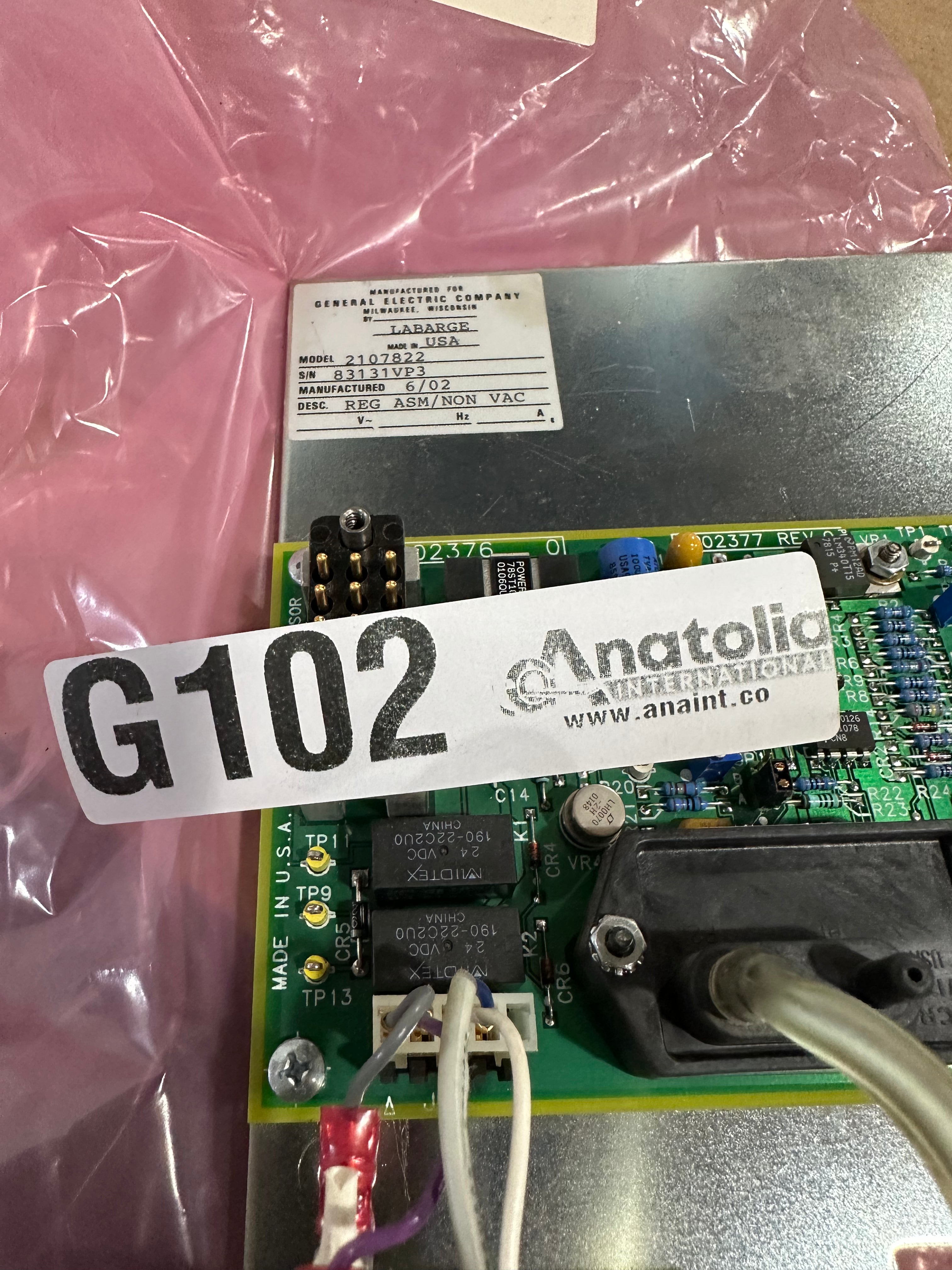 GE Innova Cath Angio Lab Parts 2107822